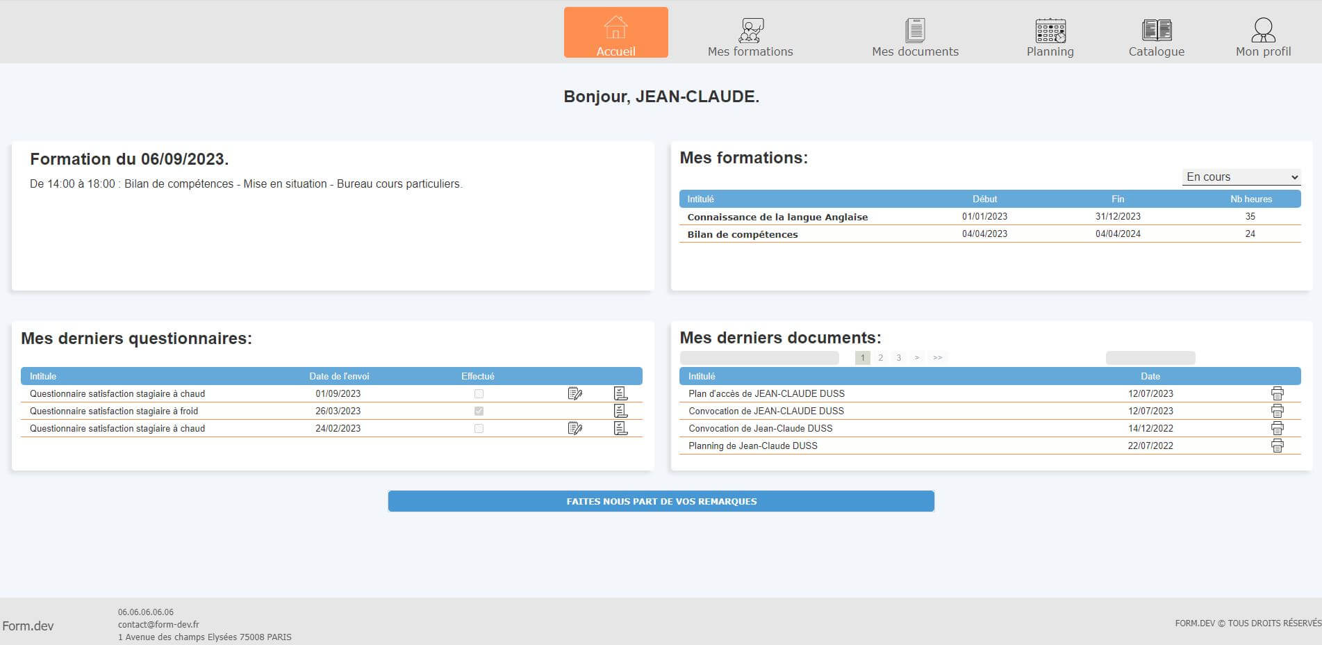 Gestion commerciale - Formdev